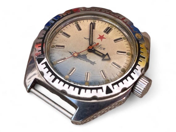Rare VTG Soviet Military Watch Vostok Amphibian Subma… - Gem