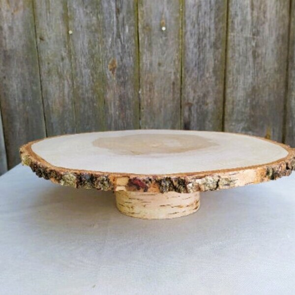 Birch Cake Stand - Etsy