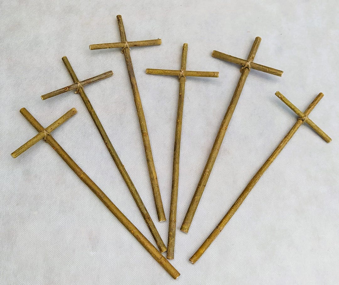 Willow Twig Crosses, Set of 6/12, Rustic Easter Decor, Holy Celebration ...