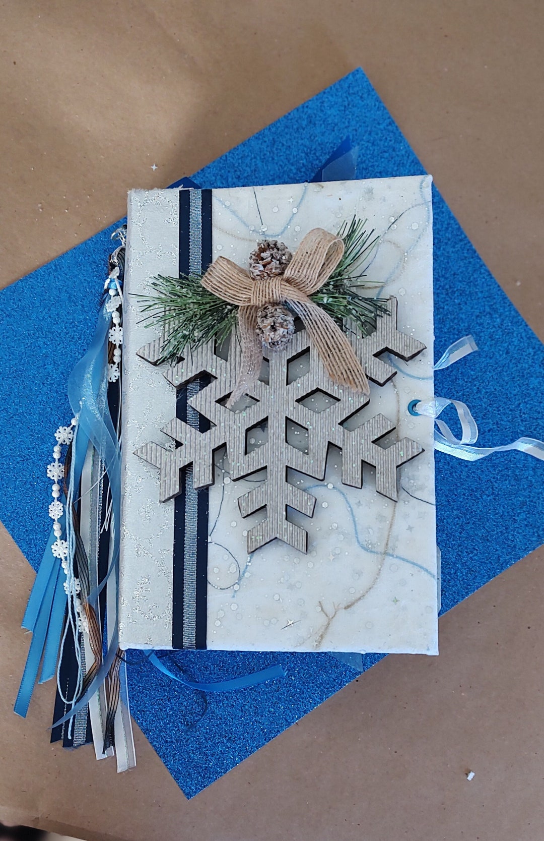 Winter Sparkle, Handmade Junk Journal, Winter Wonderland, Treasure ...