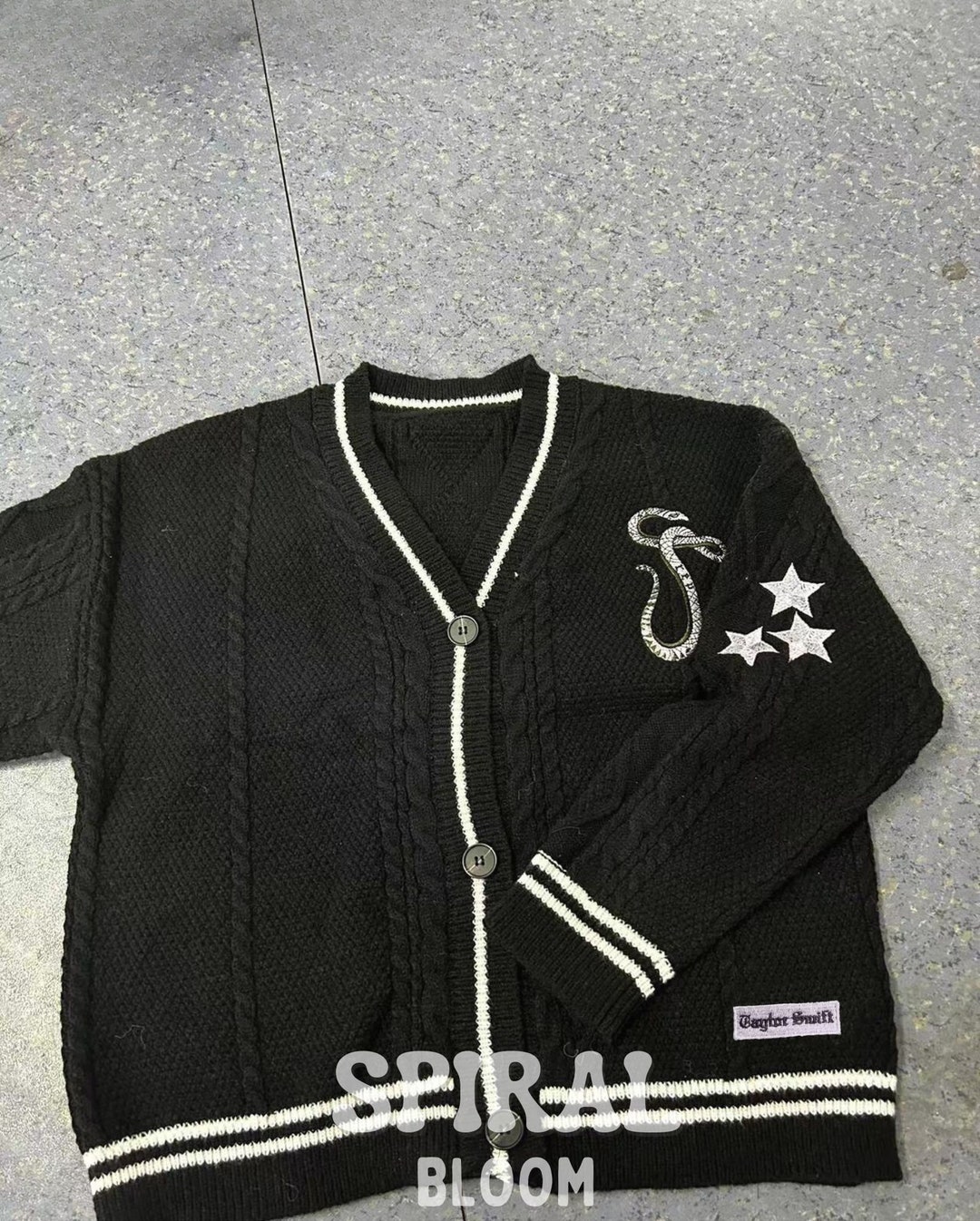 Taylor's Reputation Cardigan Sweater Holiday Knitted Folklore Cardigan ...