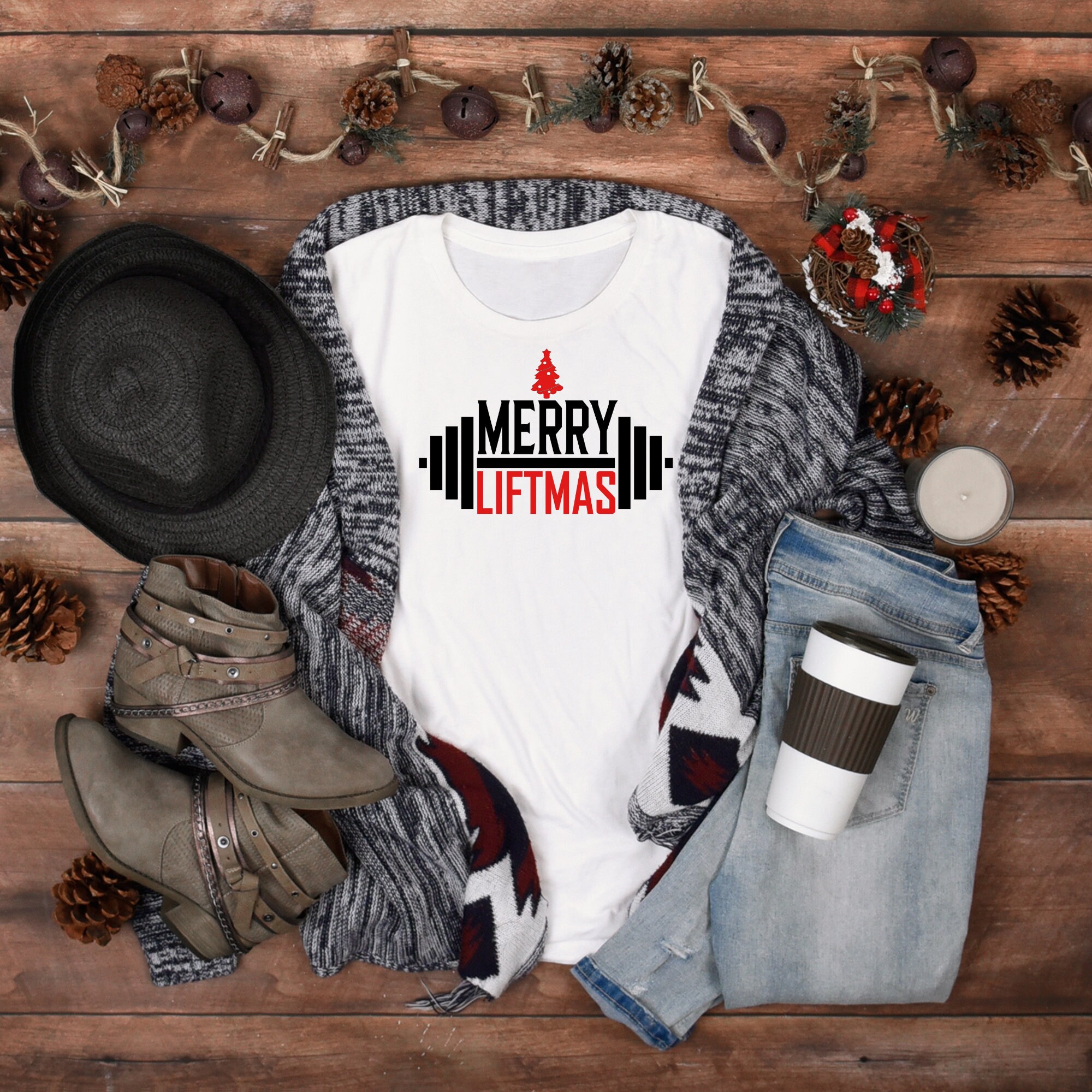 Merry Liftmas Png, Christmas Workout Png, Merry Christmas Png ...
