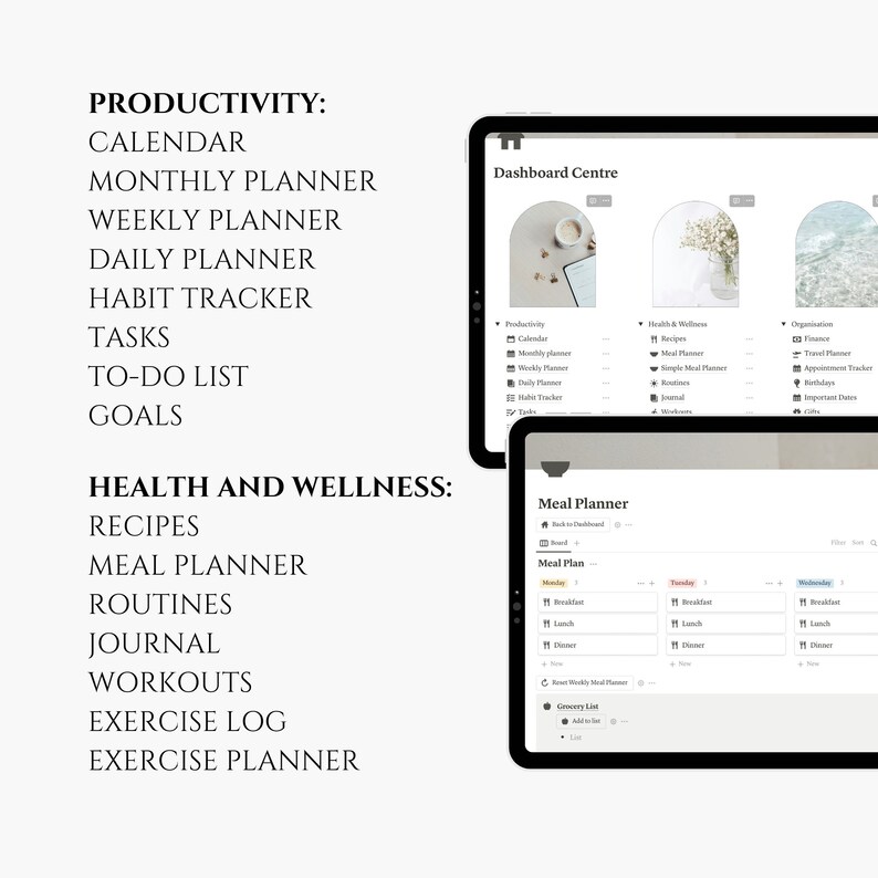 Notion Dashboard Template, Notion Calendar, Task Manager - Etsy
