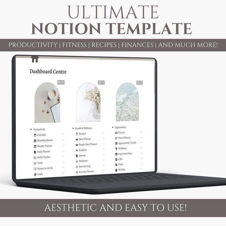 Ultimate Notion Template, Notion Dashboard, Task Management - Etsy
