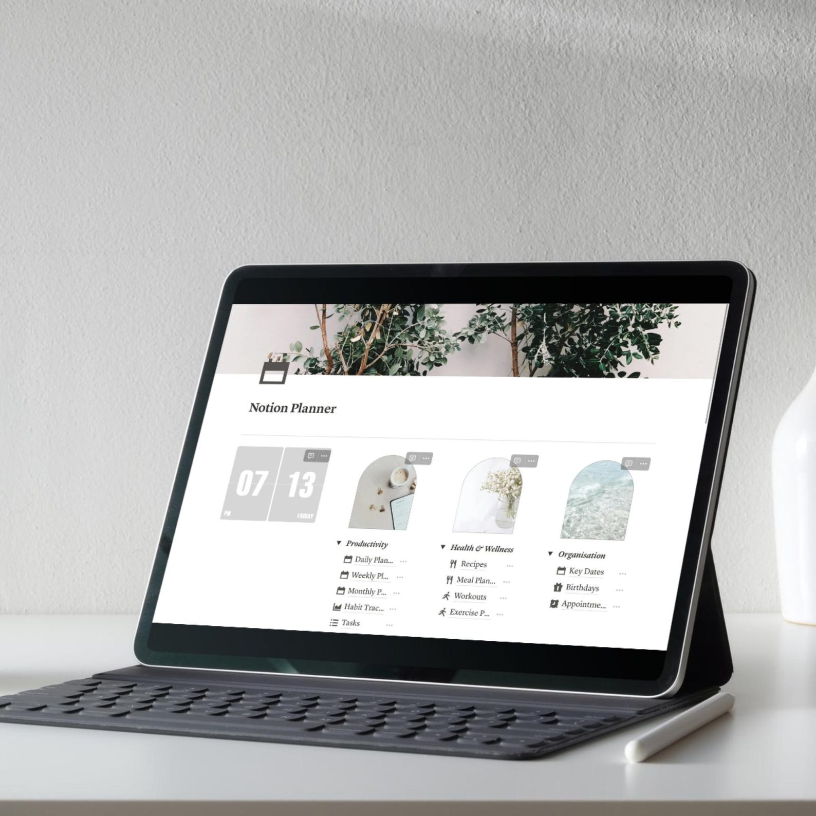 Notion Template, Aesthetic Design, Notion Dashboard, Minimalistic - Etsy