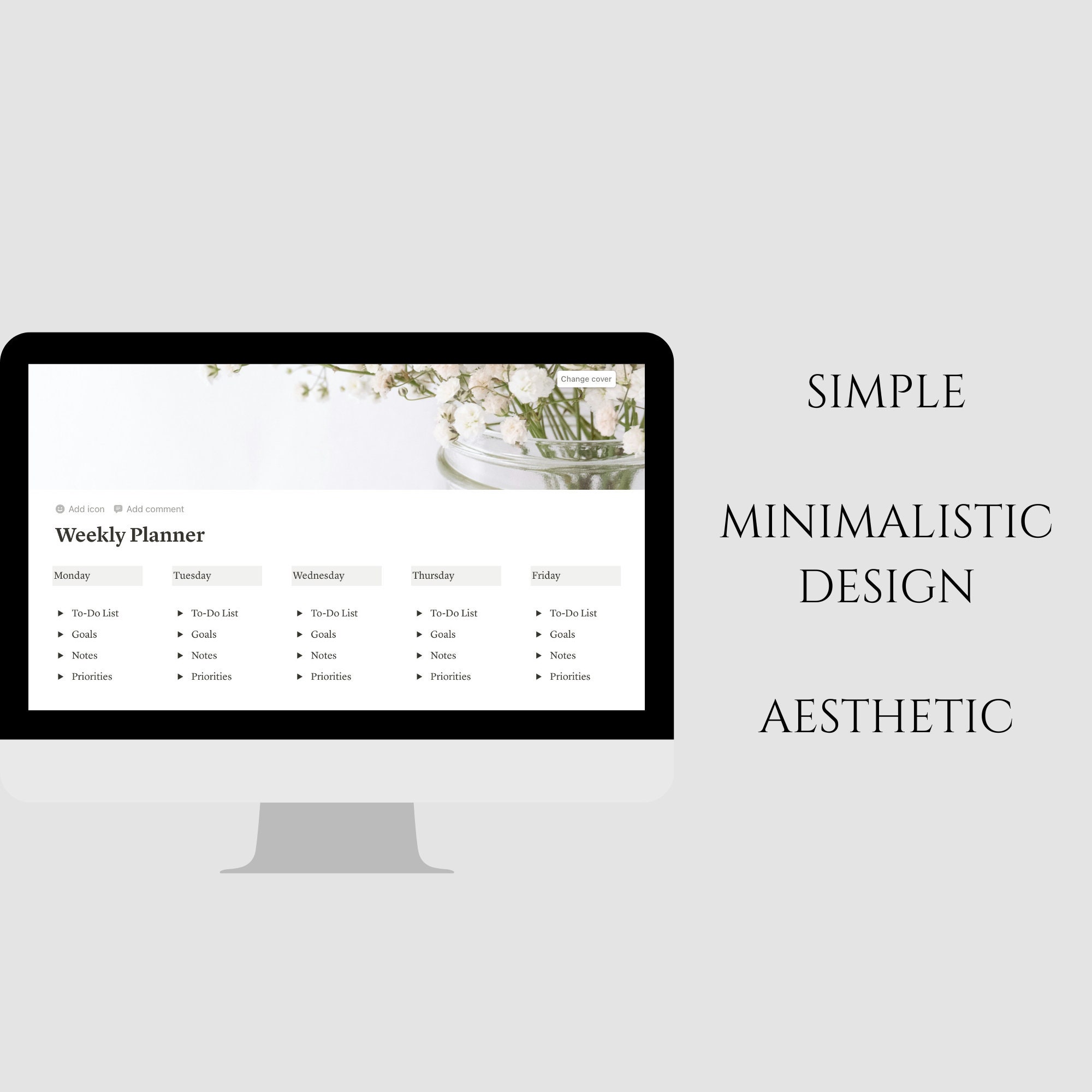 Simple Notion Template for Weekly Planning, Notion Habit Tracker - Etsy