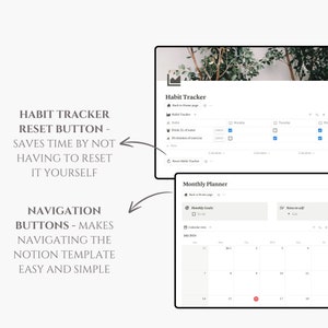 Notion Planner Template, Notion Habit Tracker, Task Management - Etsy