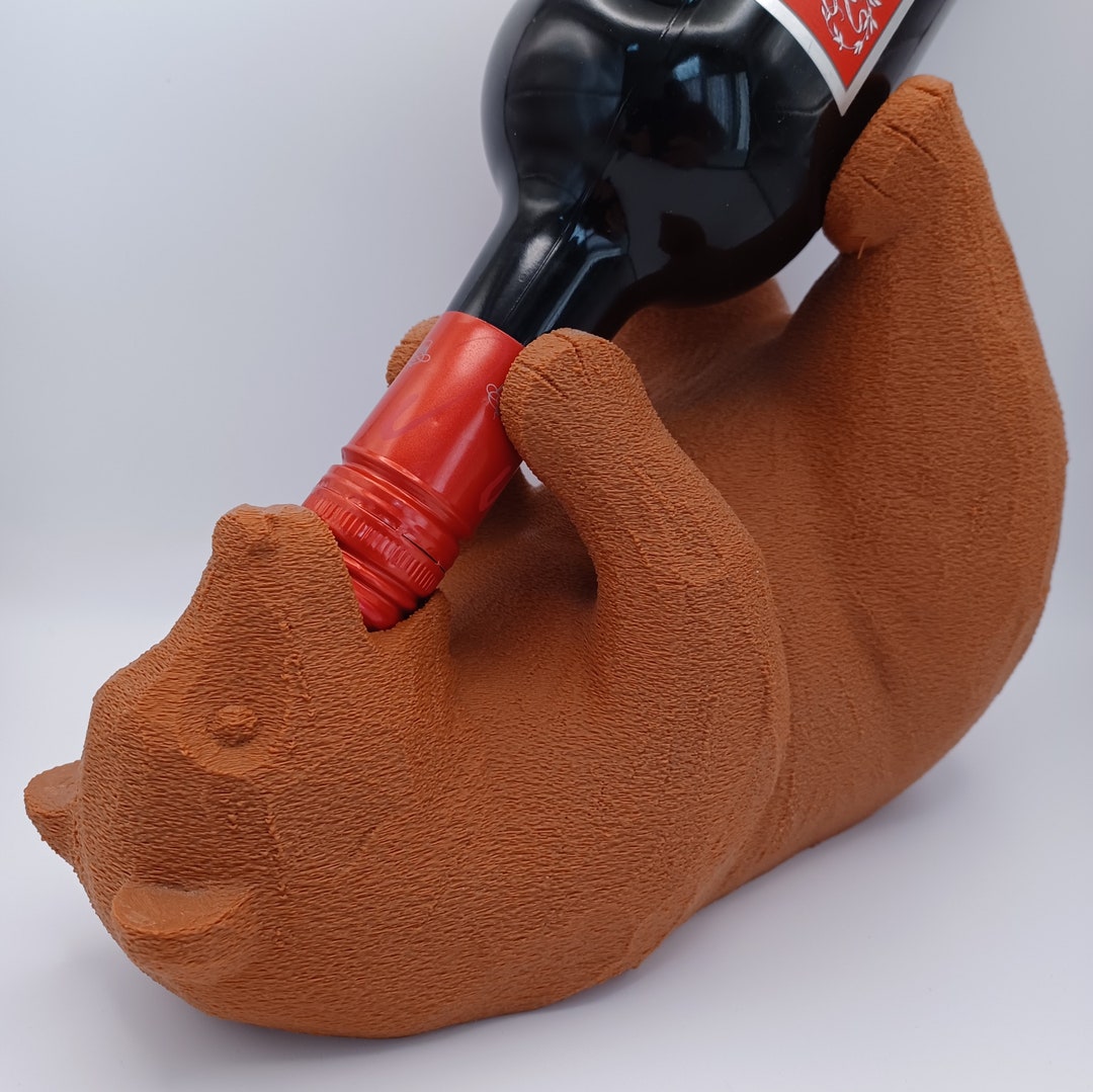 Fuzzy Wuzzy Bear Wine Holder 3D Printed STL Flix - Etsy