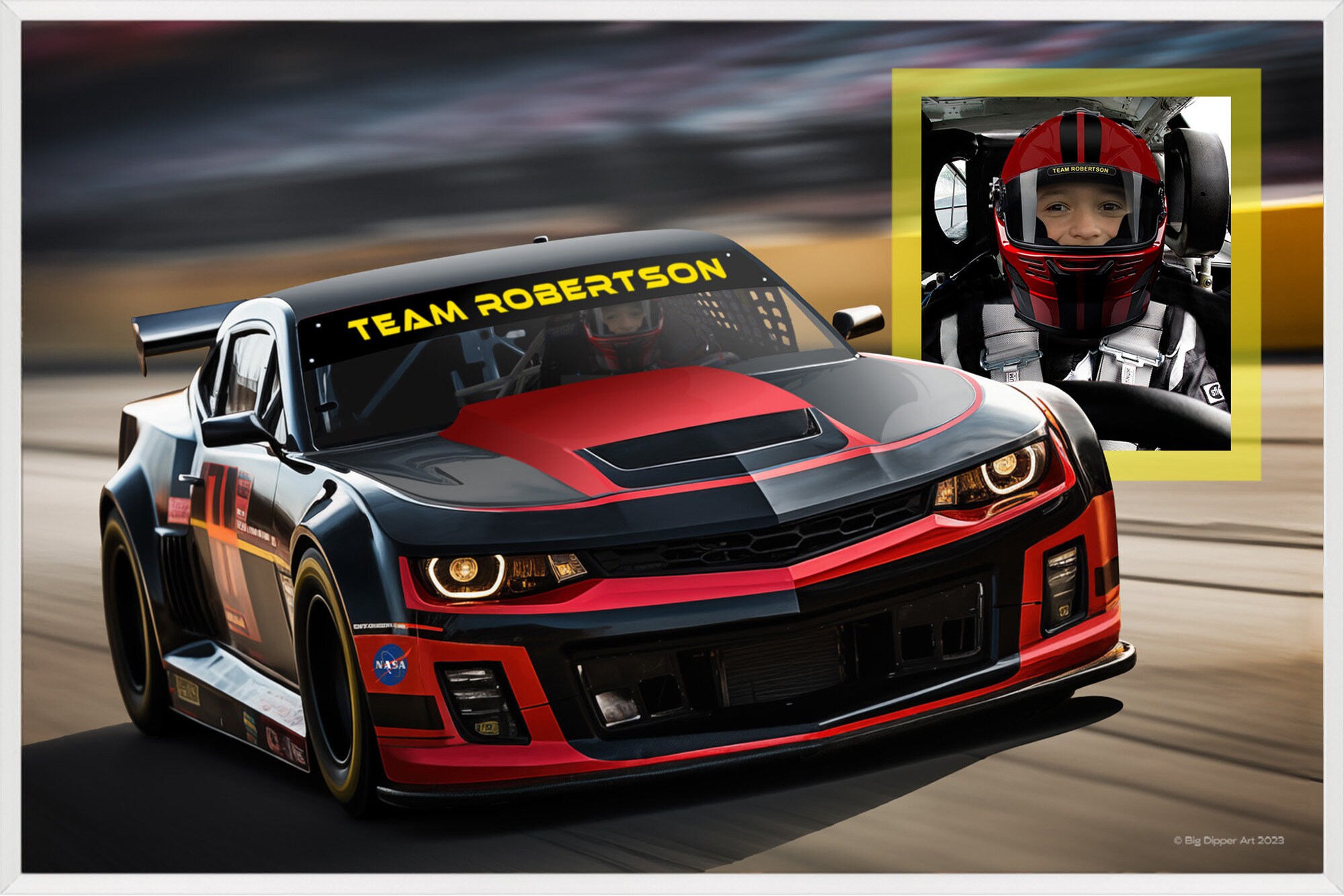 Speed Racer - Customized Race Car Driver Art for Your Favorite Kid - Etsy
