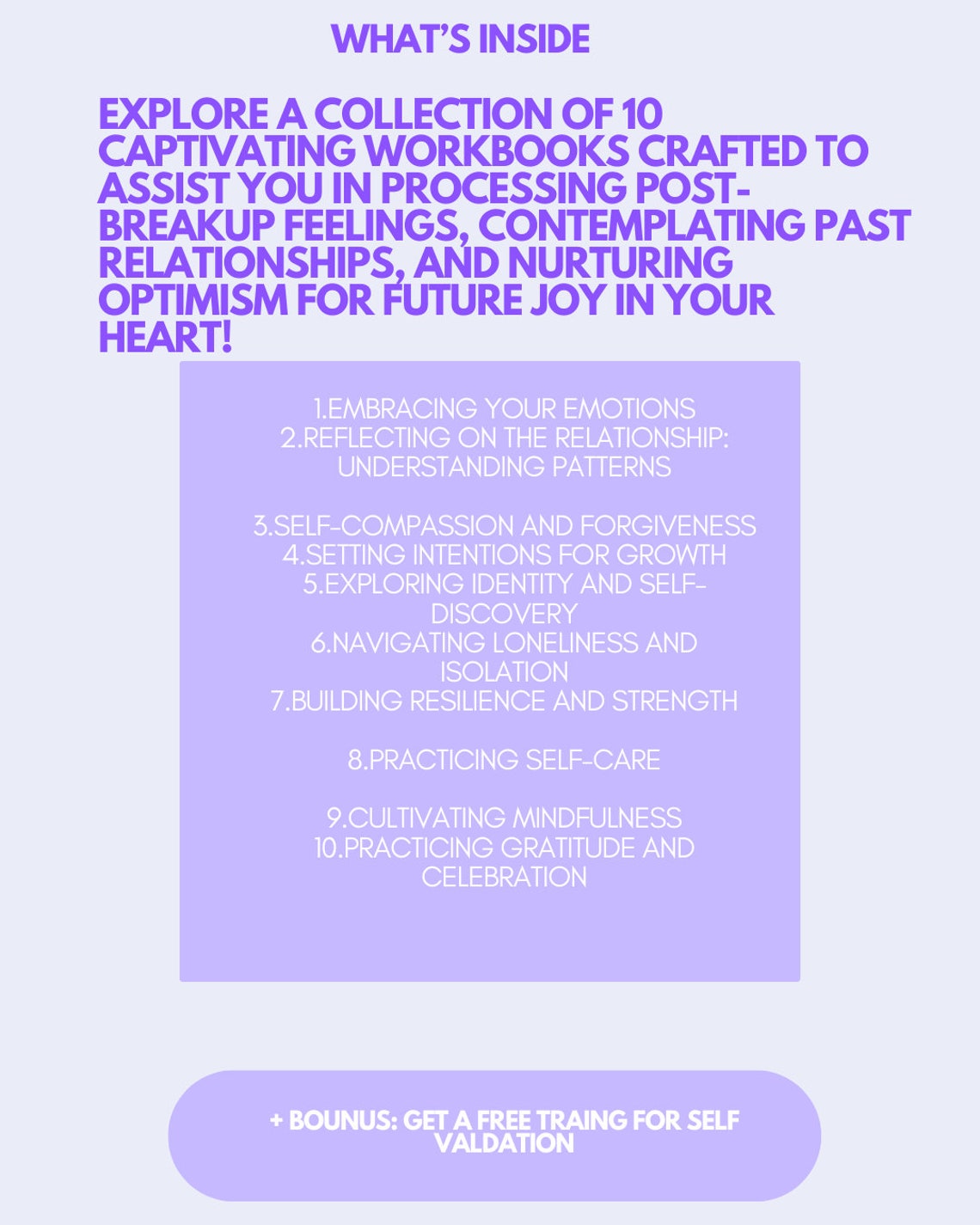 Beyond the Break up Digital Workbook, Reflective Journaling Workbook: A ...