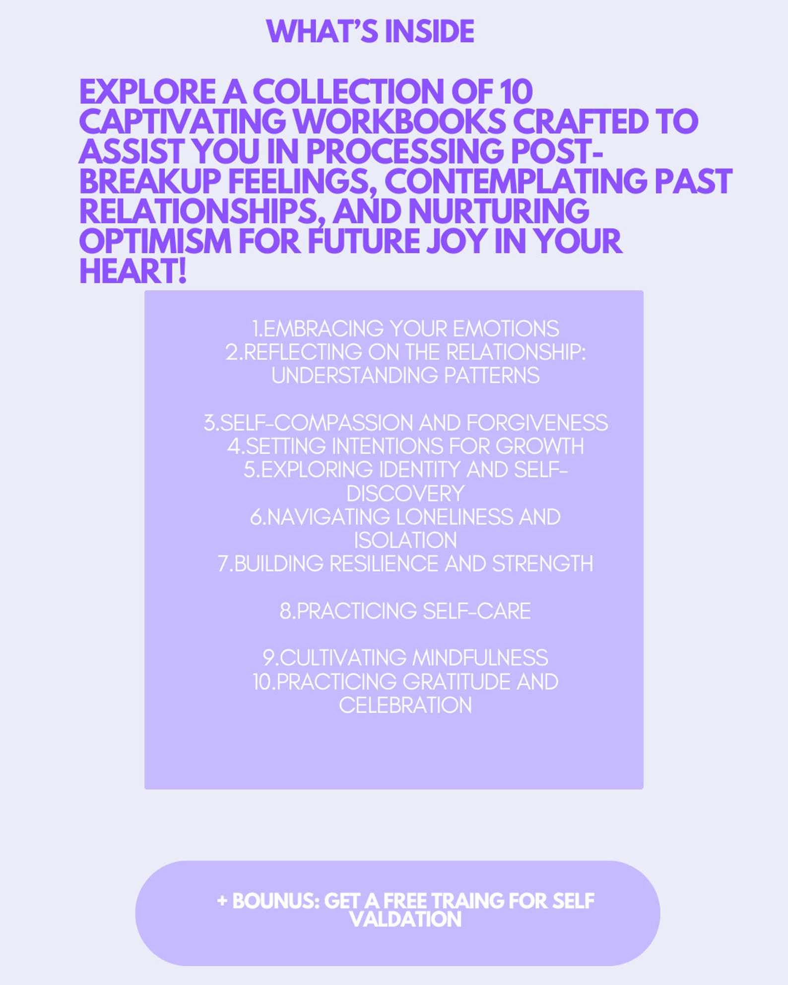 Beyond the Break up Digital Workbook, Reflective Journaling Workbook: A ...