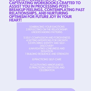 Beyond the Break up Digital Workbook, Reflective Journaling Workbook: A ...