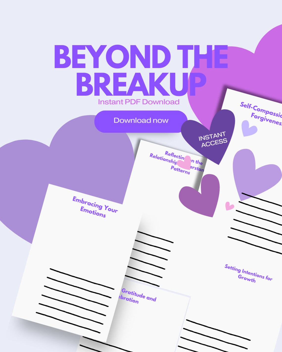 Beyond the Break up Digital Workbook, Reflective Journaling Workbook: A ...