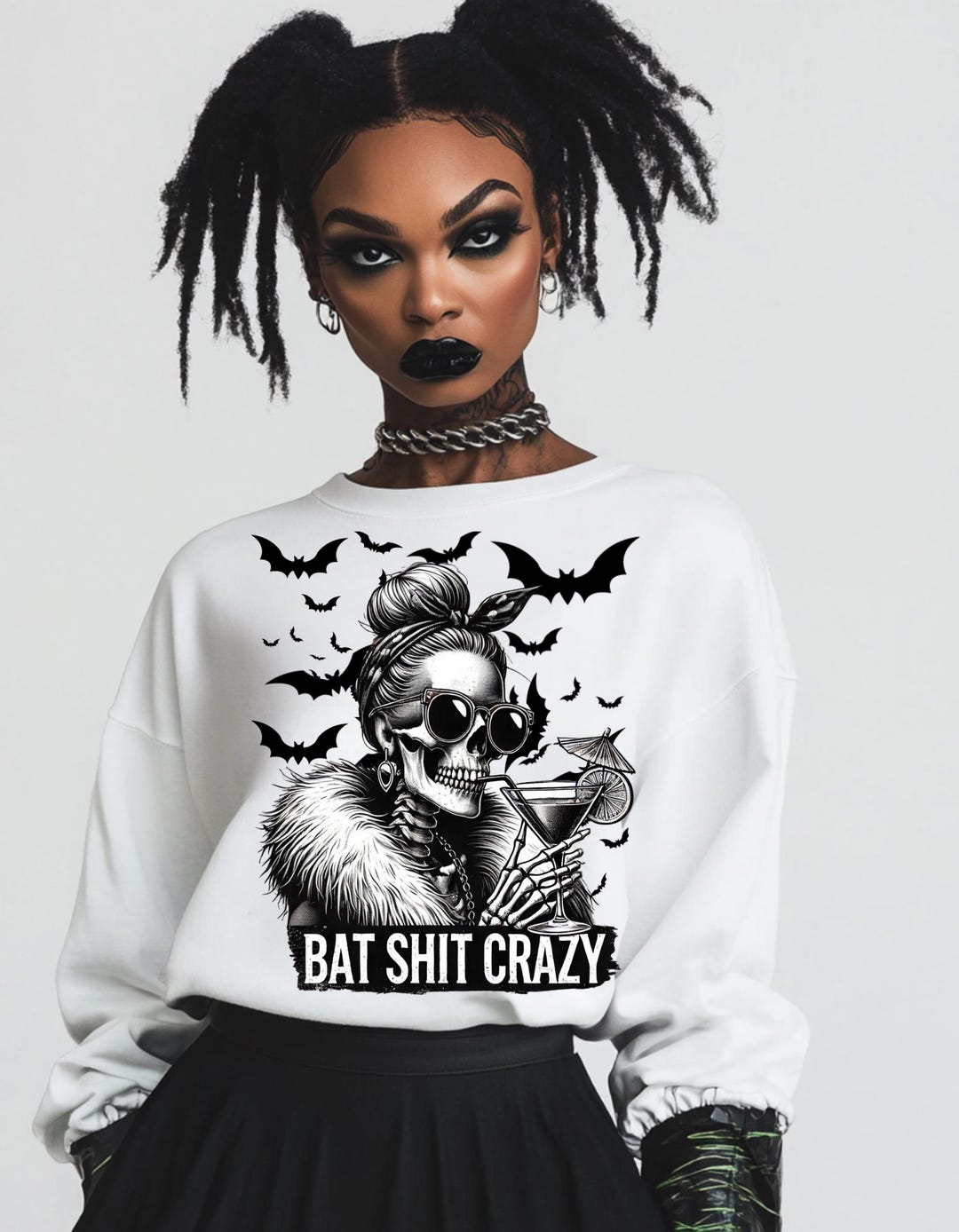 Halloween Bat Shit Crazy Png, Halloween Horror, Halloween Gothic - Etsy