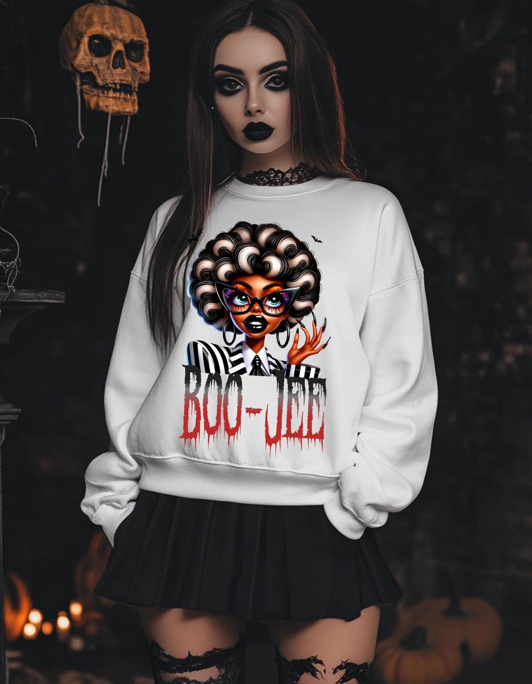 Boojee Png, Boujee Halloween, Quirky Girl Halloween - Etsy