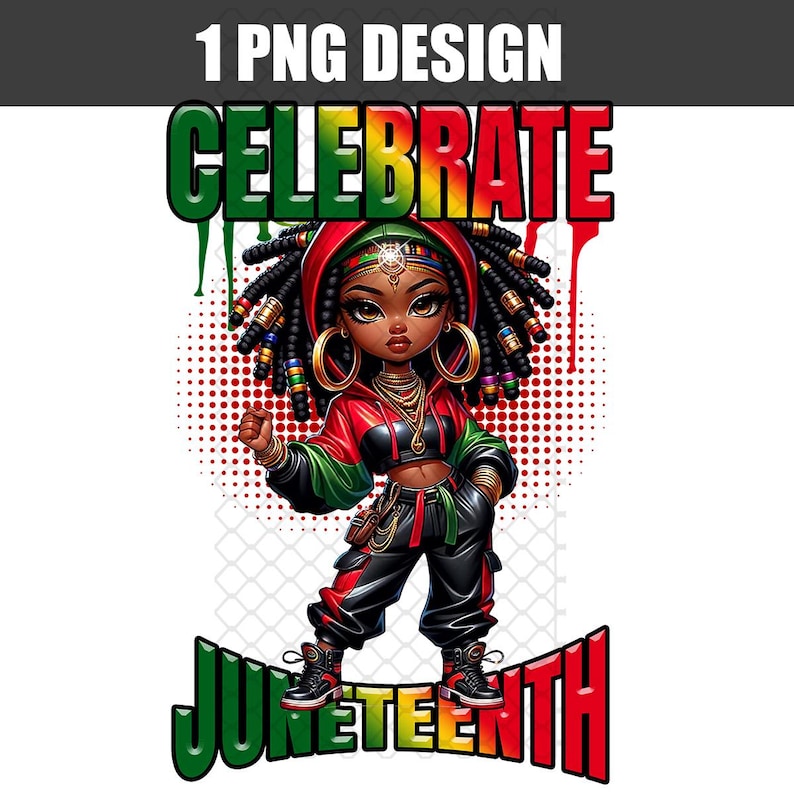 Celebrate Juneteenth Black Freedom PNG: Sublimation Design (digital ...
