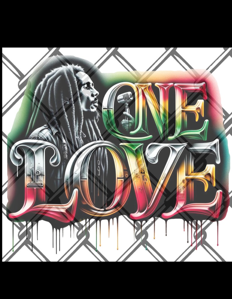 Bob Marley Png, One Love Png - Etsy