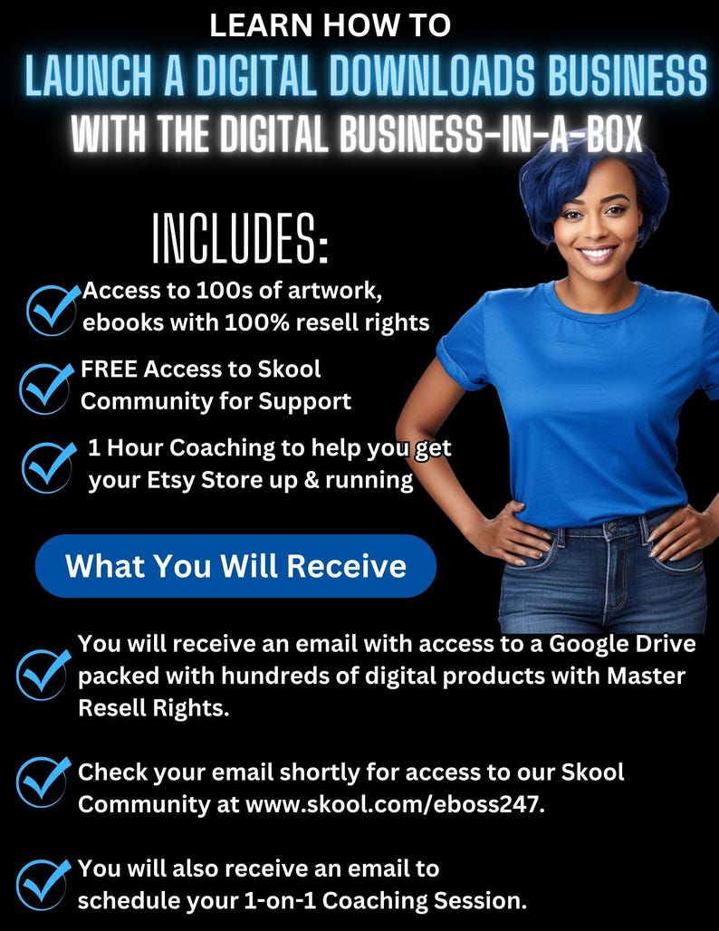 Digital Business in a Box With MRR( Master Resell Rights) - Etsy