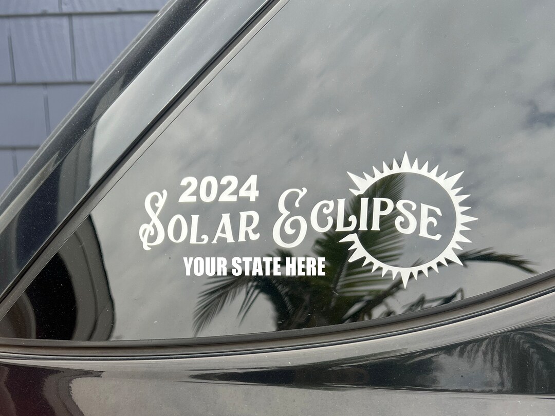 2024 Eclipse Sticker Vinyl Decal Total Solar Eclipse - Etsy
