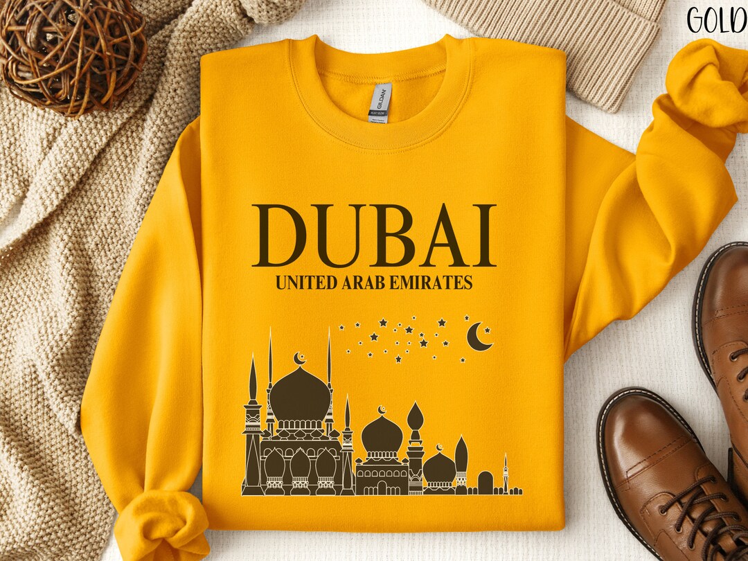 Dubai Crewneck Sweatshirt, United Arab Emirates Sweater, UAE Dubai Gift ...