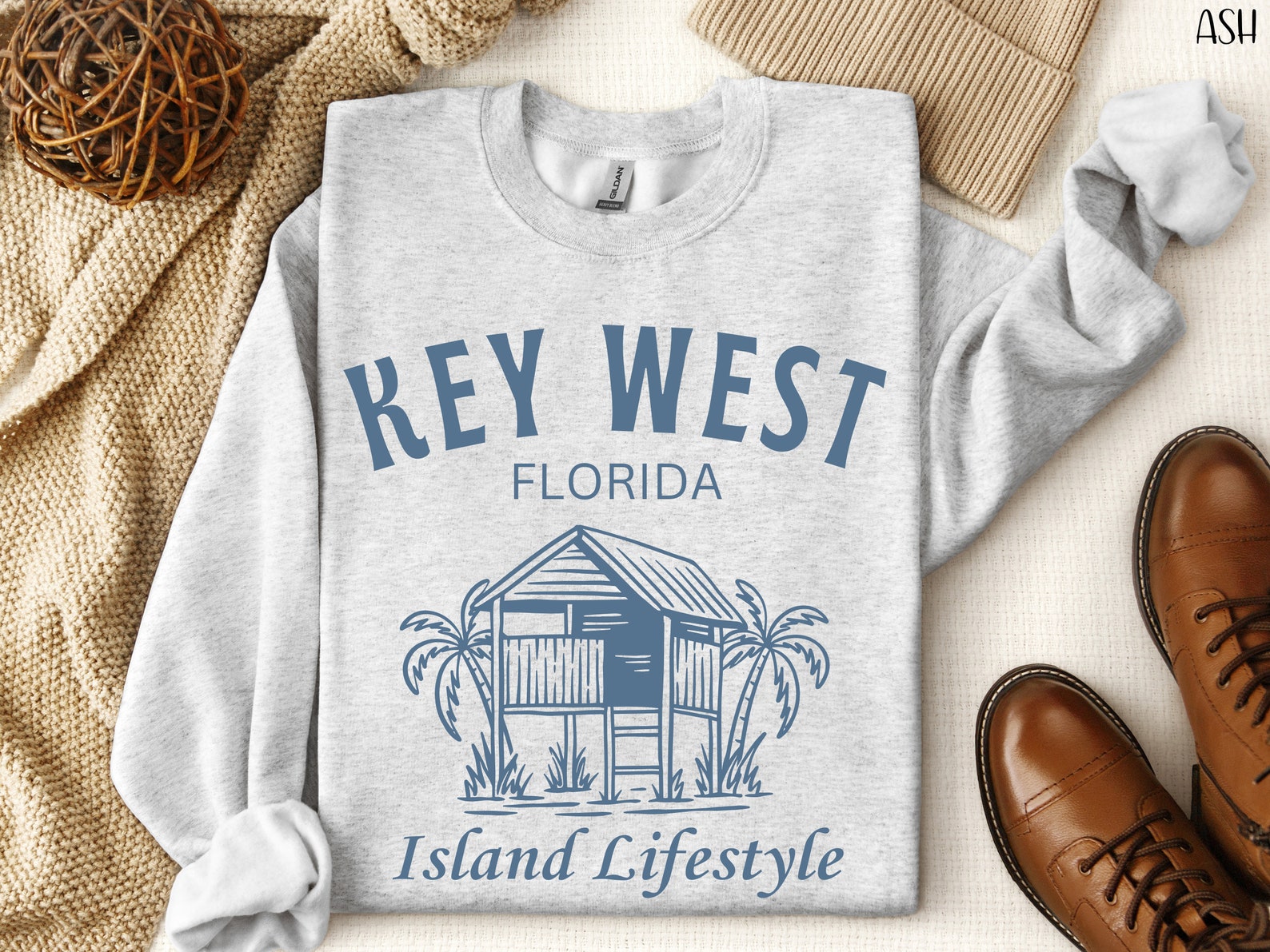Key West Sweatshirt, Florida Keys Trendy Comfy Sweater, Key West Summer ...