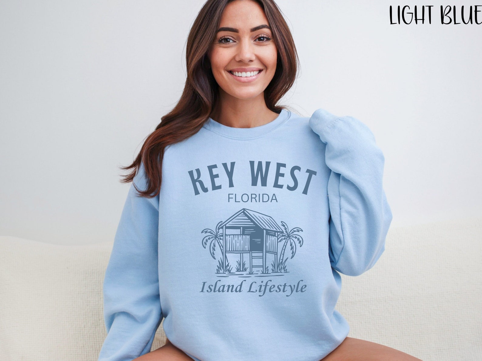 Key West Sweatshirt, Florida Keys Trendy Comfy Sweater, Key West Summer ...