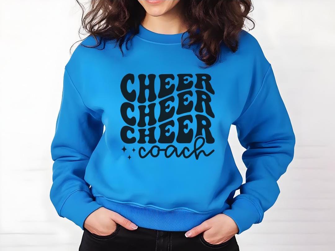 Cheer Coach Sweatshirt, Cheerleading Crewneck, School Cheer Coach Gift ...