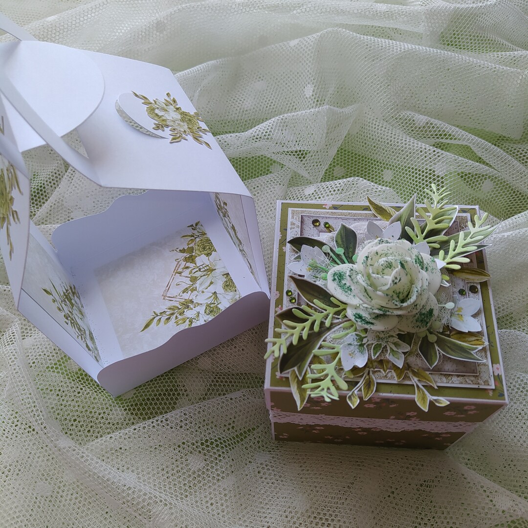 Exploding Box. Gift in a Box. A Luxury Gift. Wedding. Anniversary ...