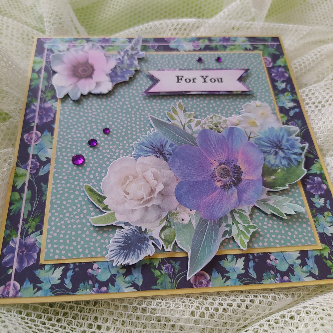 A Card for You. Greeting Card. Flowers for You - Etsy