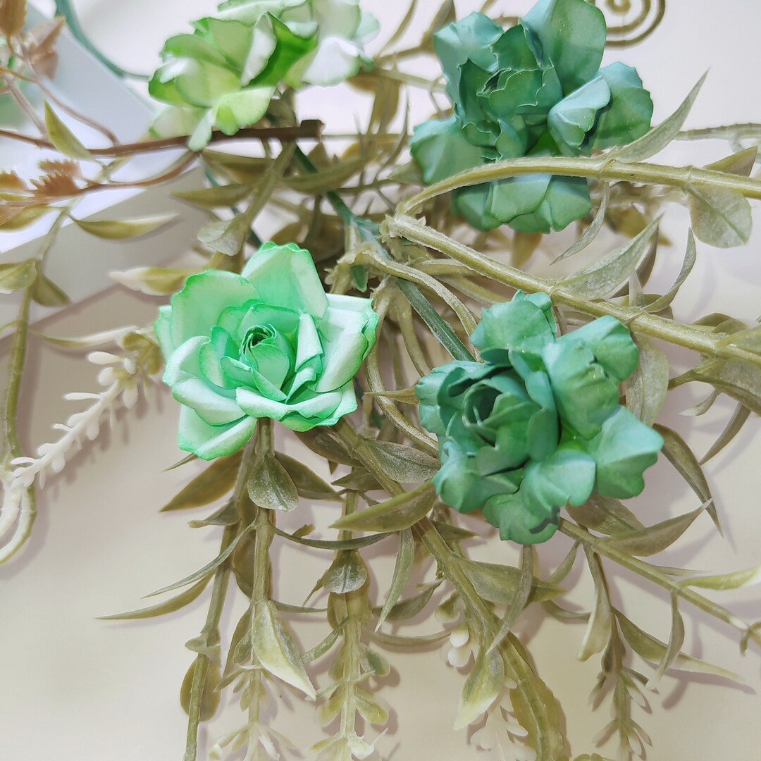 Paper Flowers. Green Flowers. Paper Decorations. Green Decorations ...
