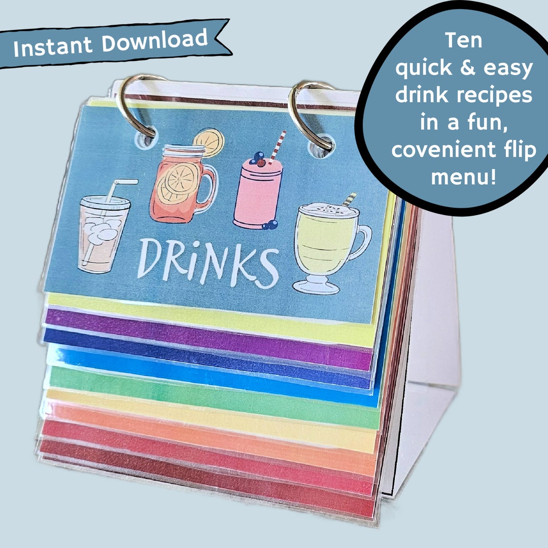 Flip Drink Menu - Etsy Australia