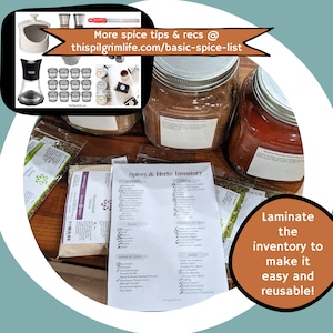 Printable Spice Inventory Checklist - Etsy