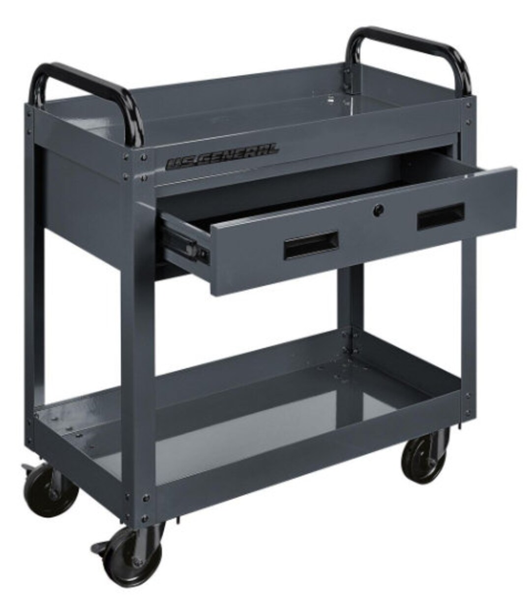 Slate Gray Service Cart With a Drawer Measuring 30 Inches - Etsy