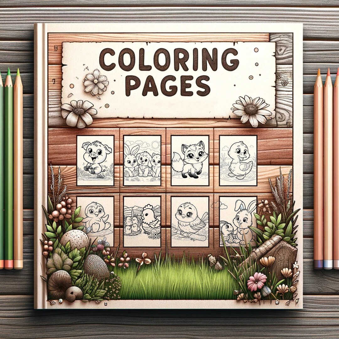 30 Cute Animal Printable Coloring Pages for Kids Adorable Cats, Dogs ...