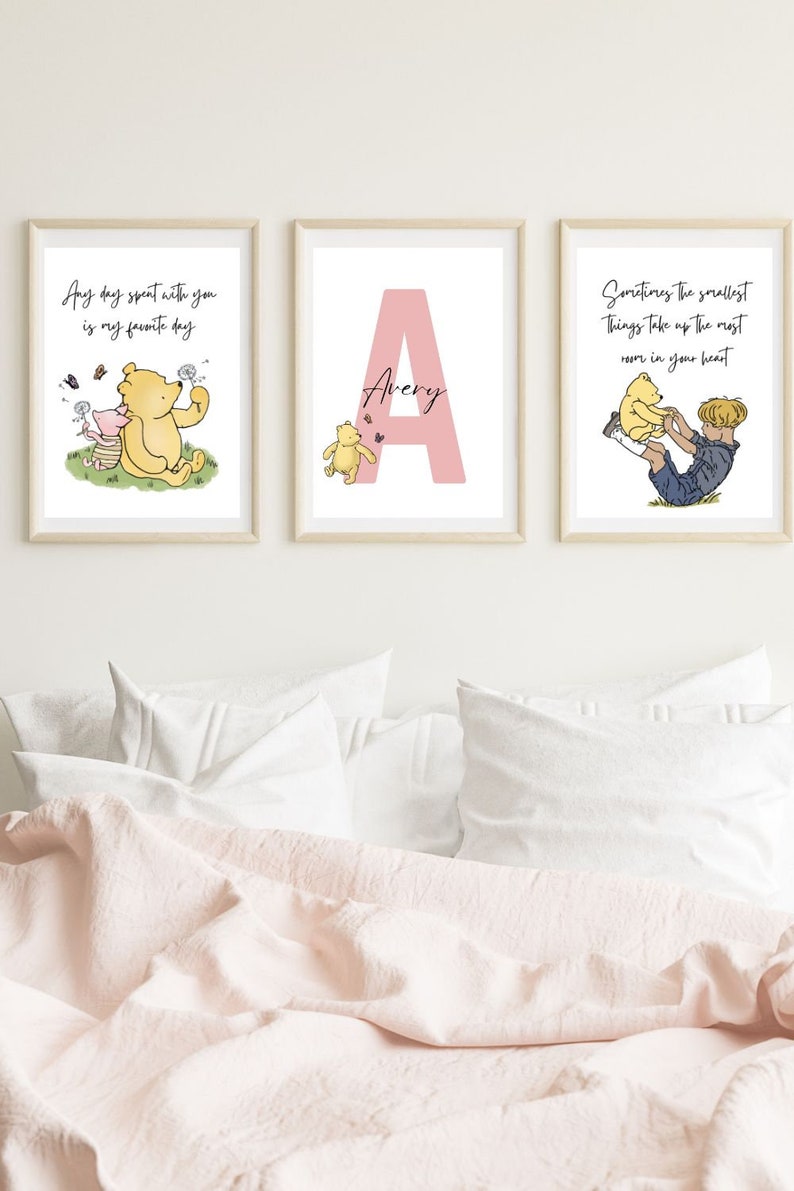 Custom Winnie the Pooh Printable Wall Art - Etsy