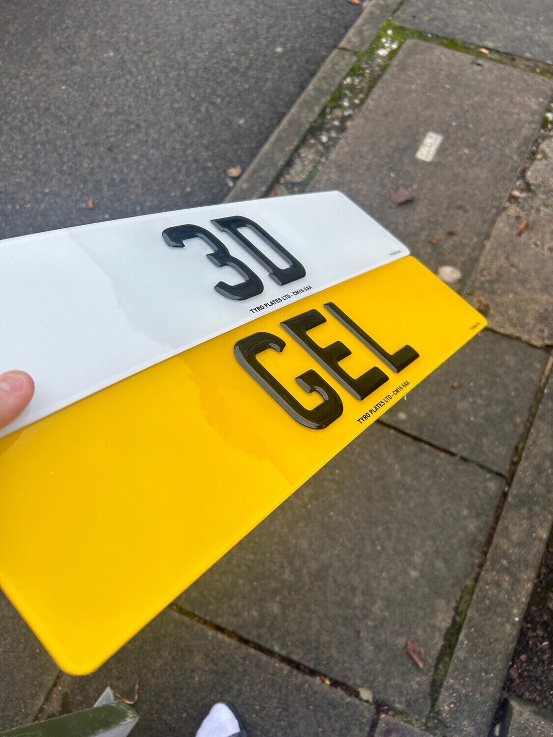 Pair 3D Gel Number Plates - Etsy