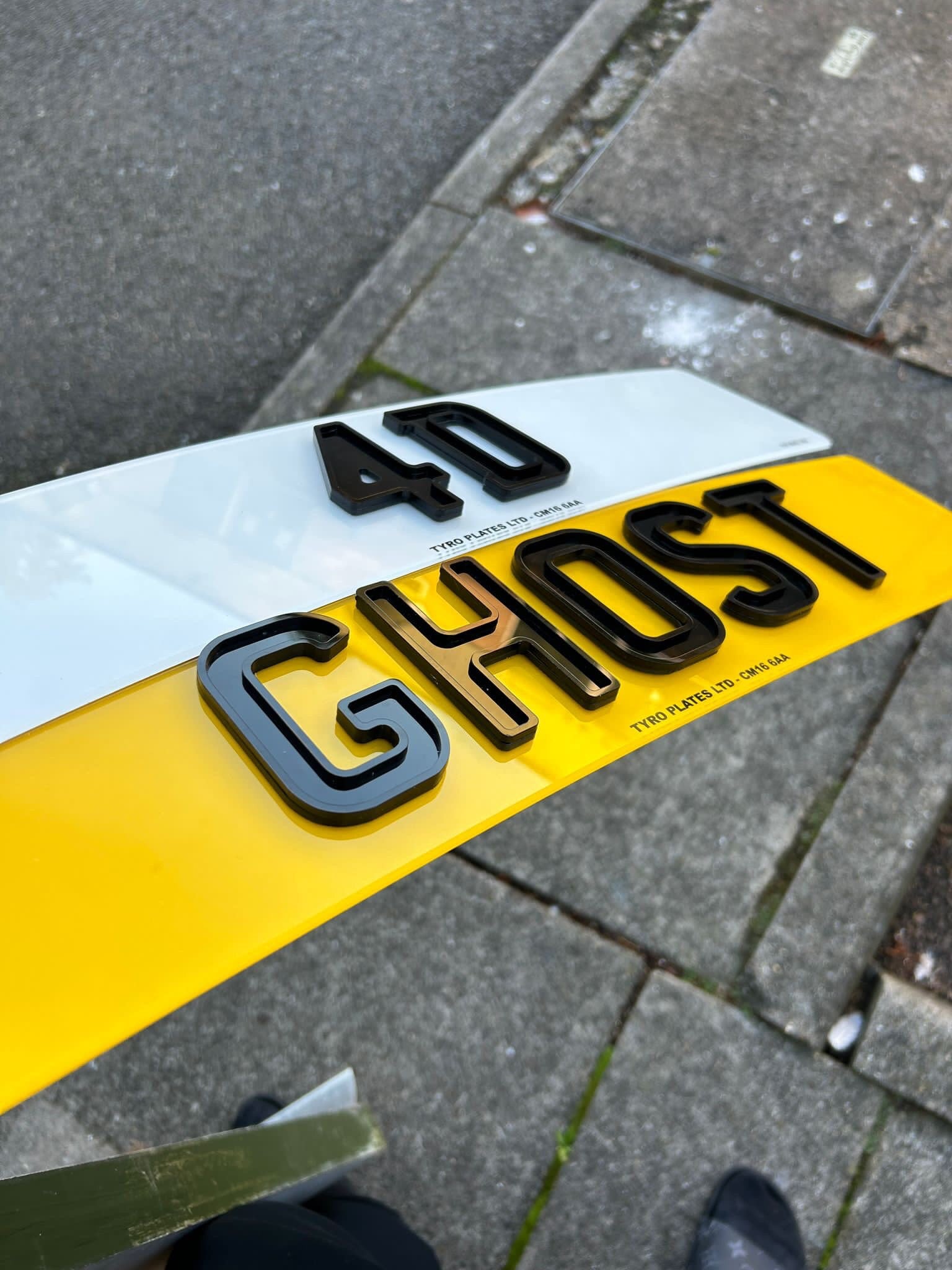 4D Ghost Number Plates - Etsy