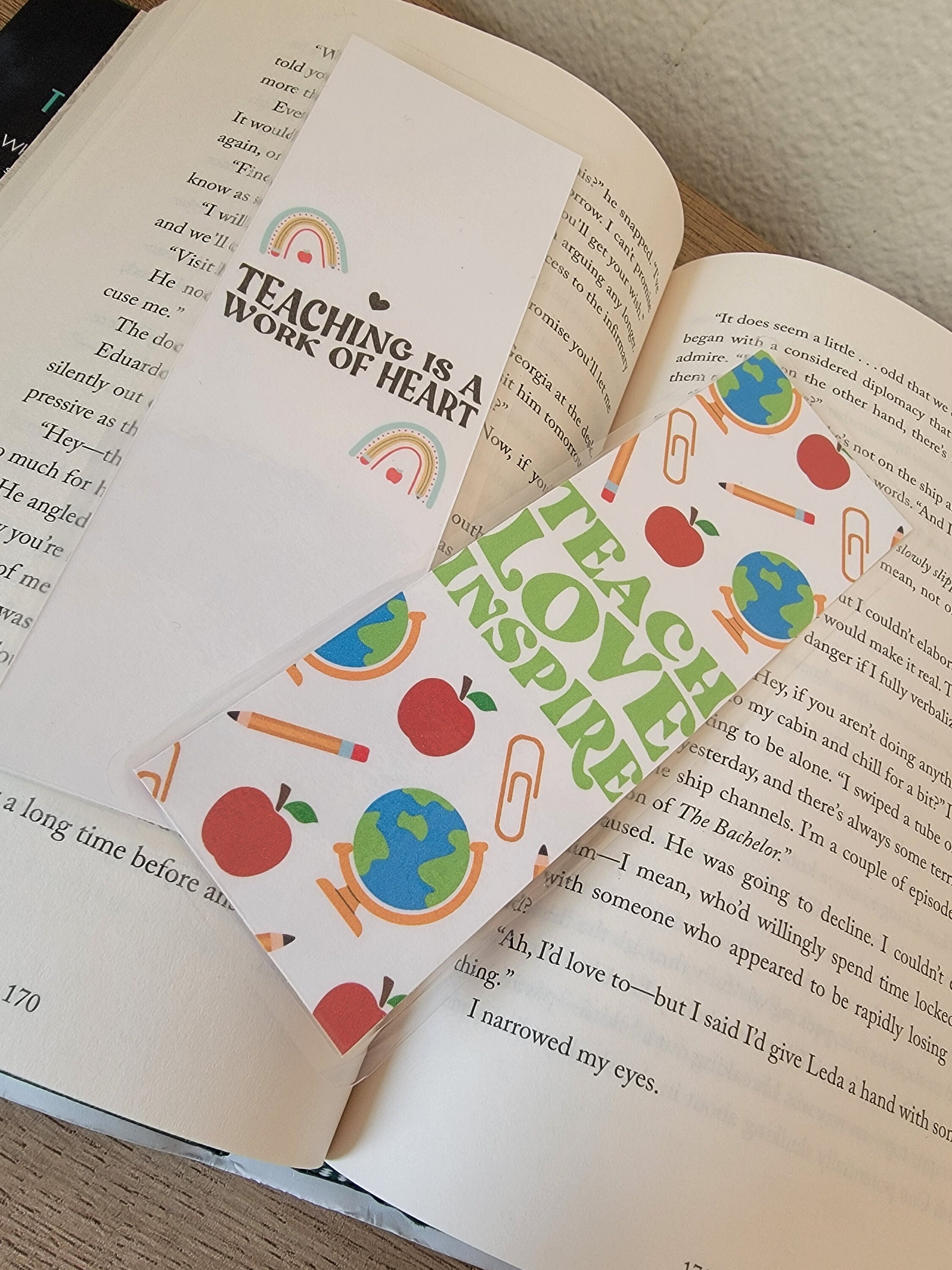 Teacher Bookmarks Teacher Appreciation Bookmarks Book Accessories ...
