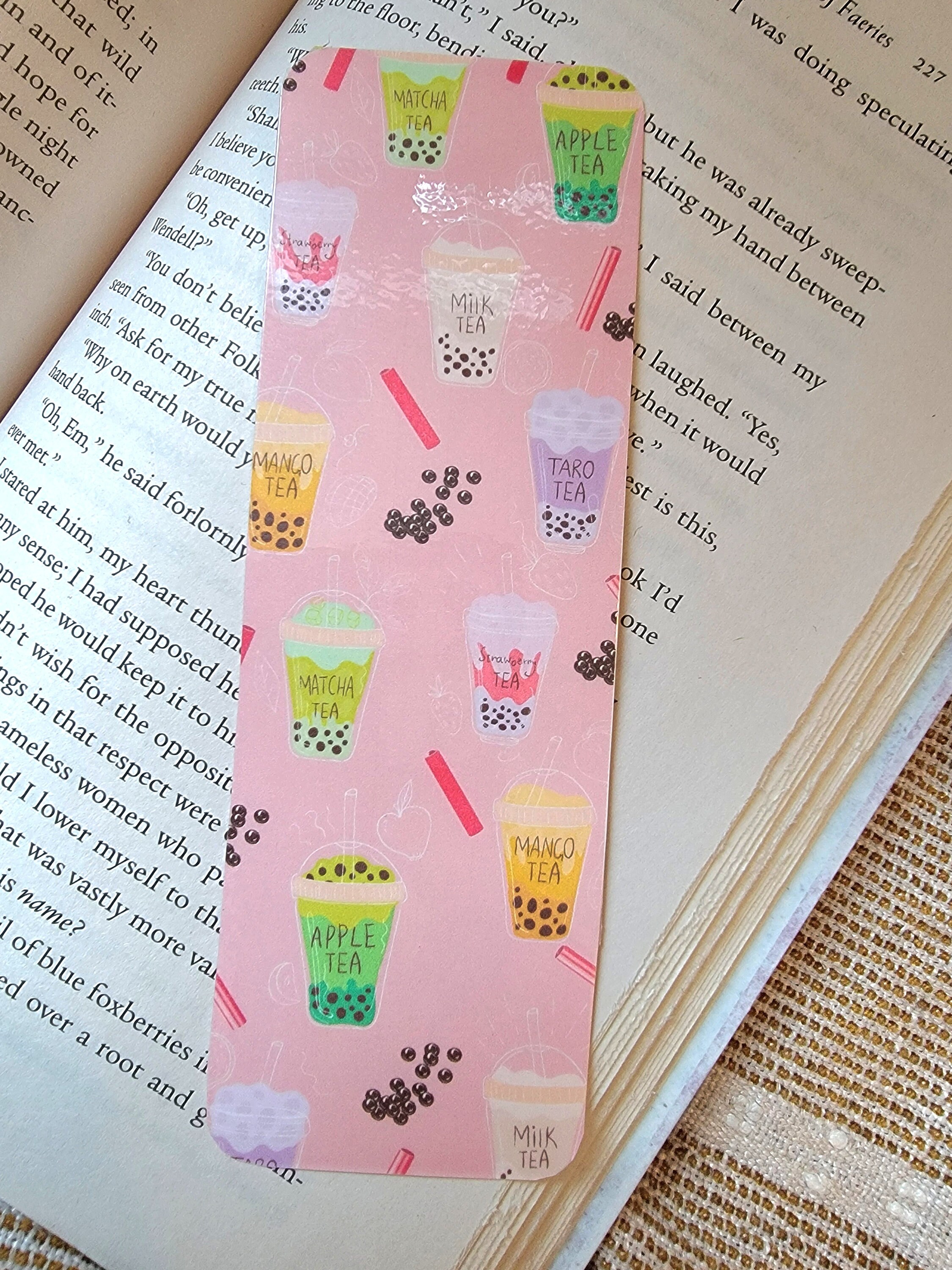 Bubble Tea Bookmarks Boba Tea Bookmarks Bubble Tea Boba Tea Drink ...