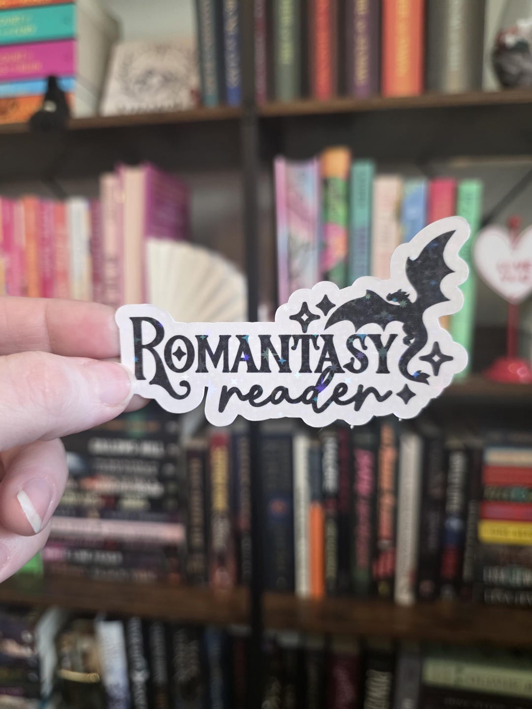 Romantasy Reader Vinyl Sticker | Book Lover, Kindle Stickers - Etsy