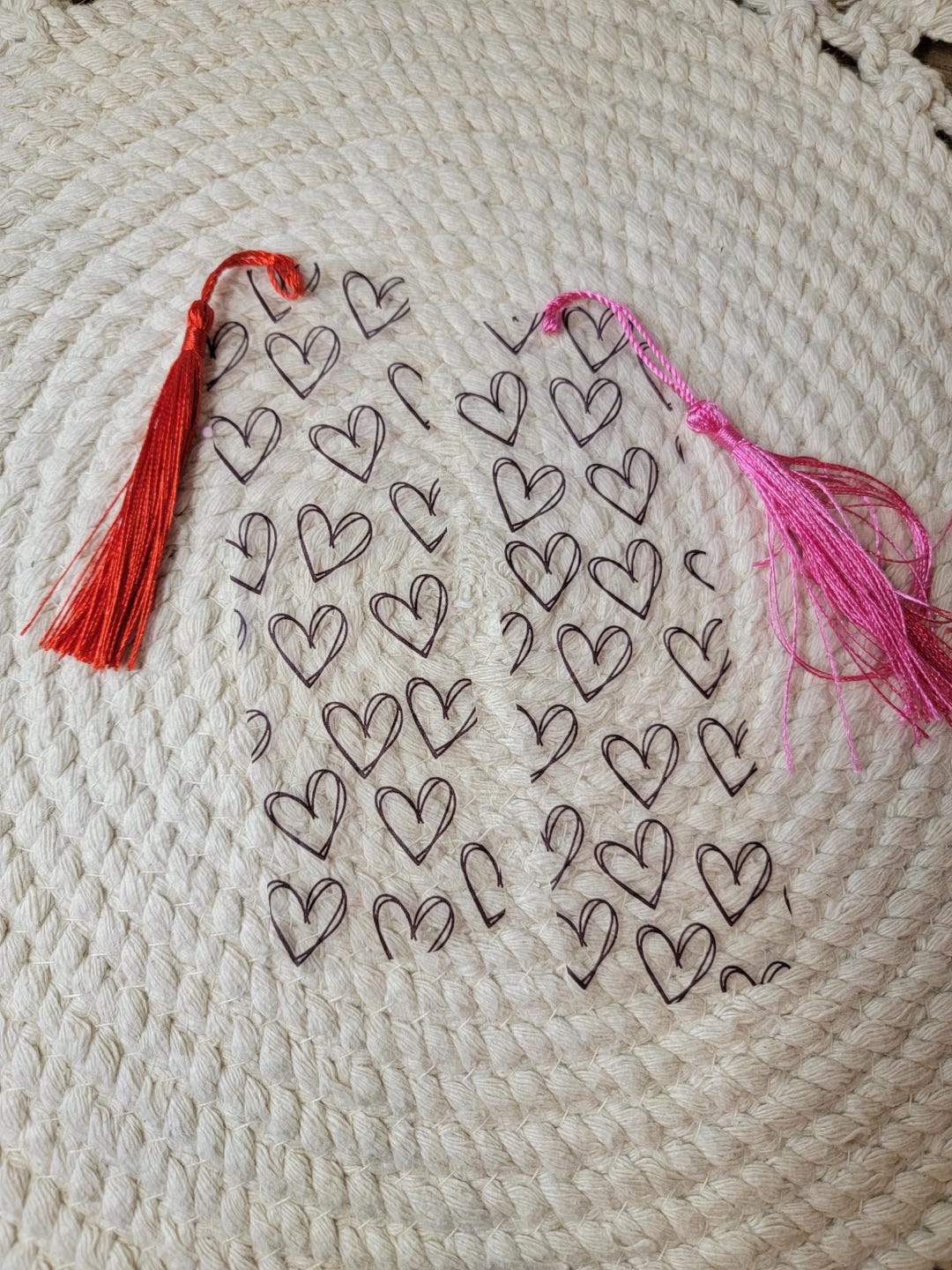 Valentine's Day Heart Bookmarks Heart Bookmarks Bookmarks for Gifts ...