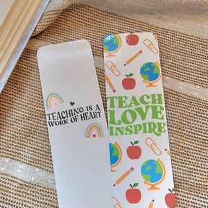 Teacher Bookmarks | Teacher Appreciation | Bookmarks | Book Accessories ...