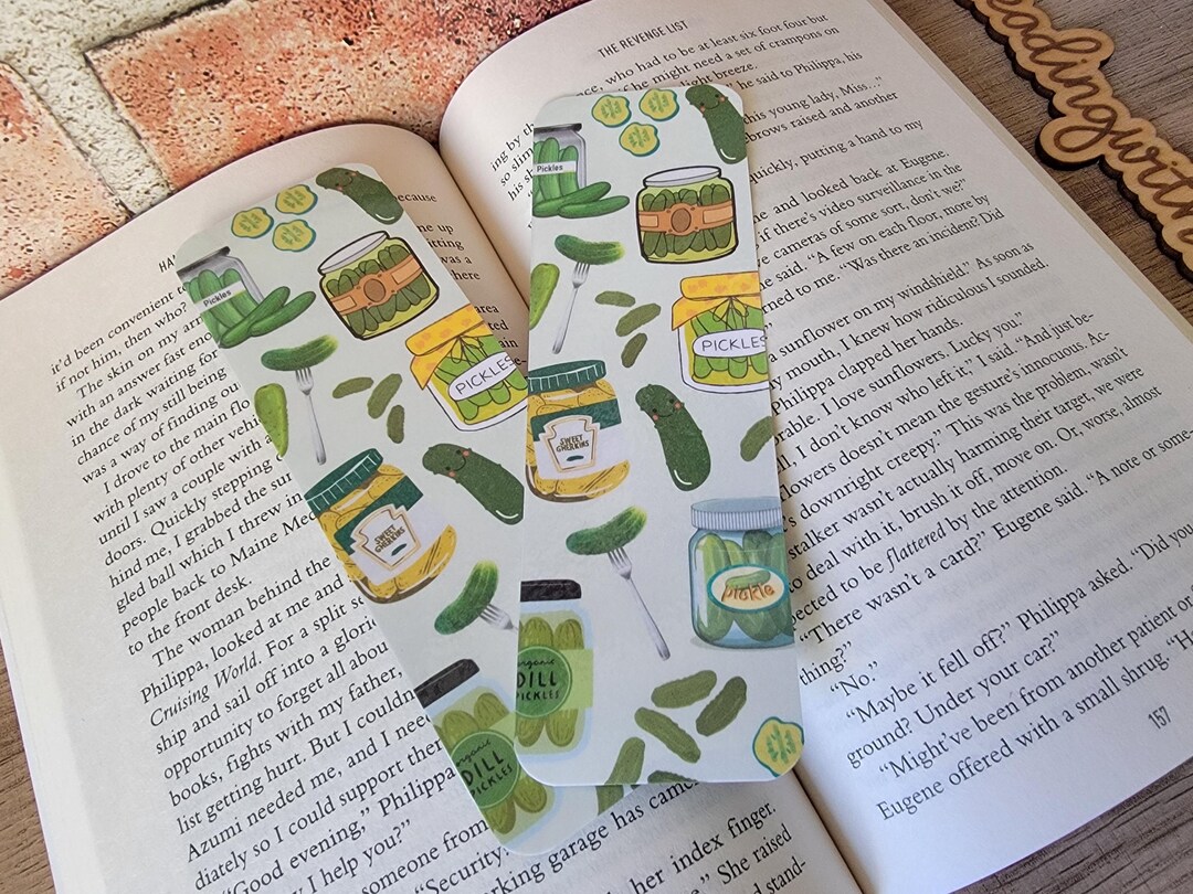 Pickle Bookmarks | Bookmarks for Gifts | Cardstock Bookmarks | Pickle ...