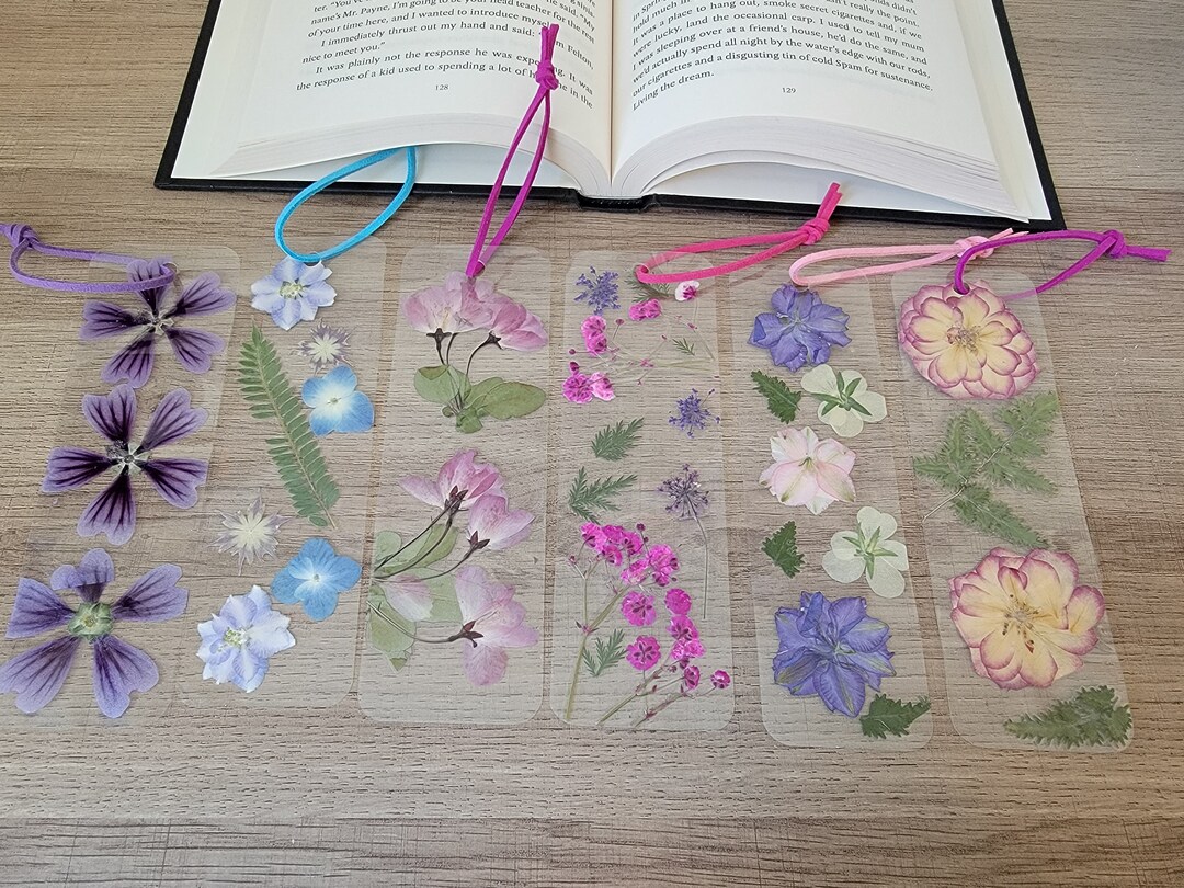 Dried Flower Bookmarks | Pressed Flower Bookmark | Tassel Bookmarks ...