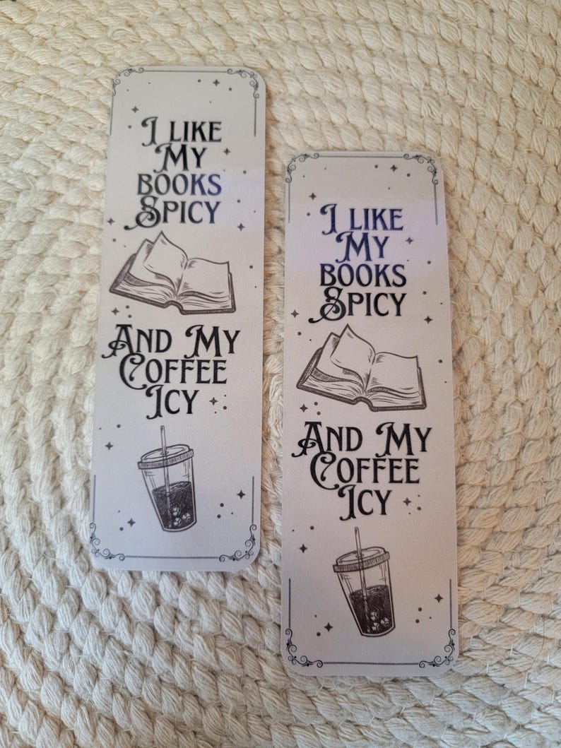 Books Spicy Bookmarks | Bookmarks for Gifts | Cardstock Bookmarks ...