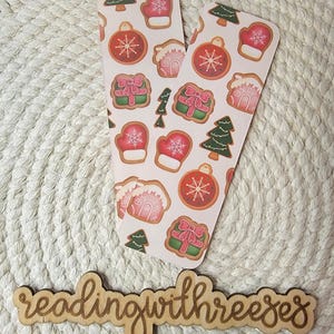 Christmas Treats Bookmarks Bookmarks for Gifts Cardstock Bookmarks ...