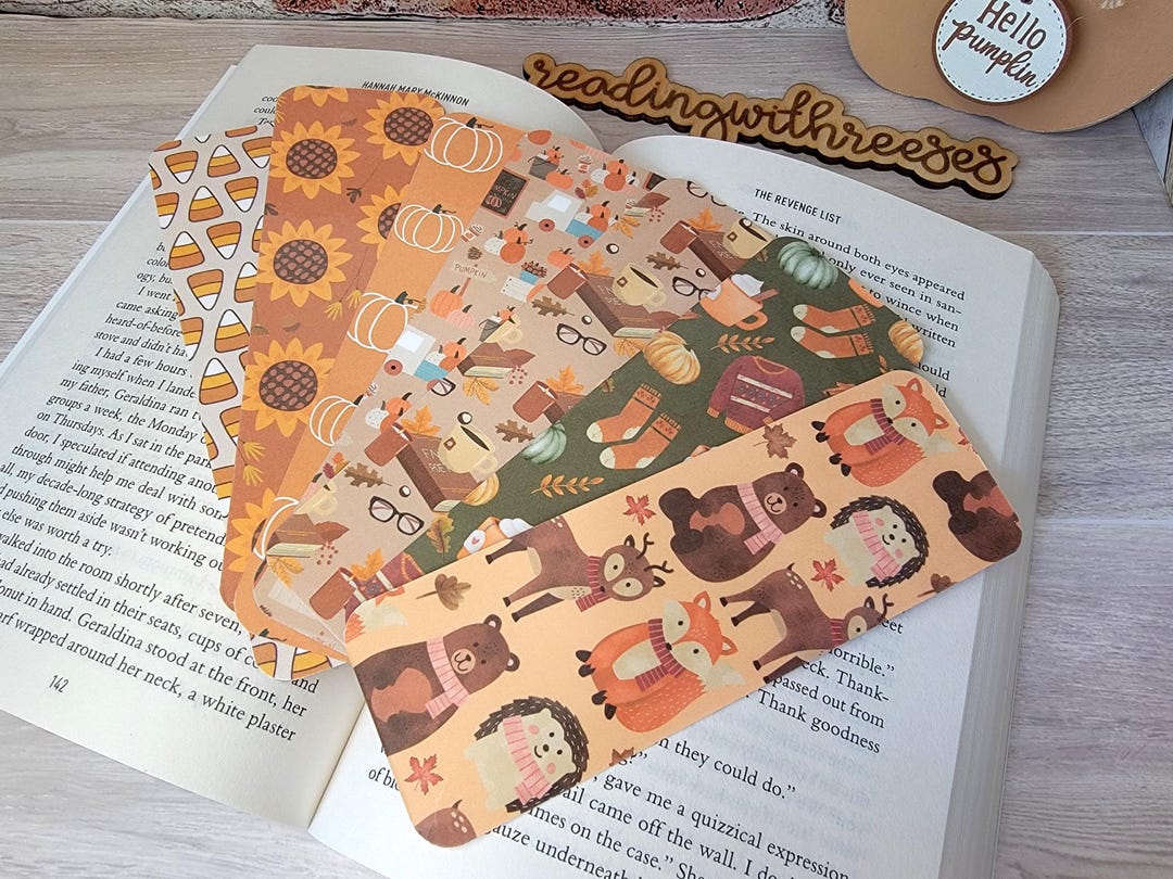 Fall Bookmarks | Bookmarks for Gifts | Cardstock Bookmarks | Fall ...