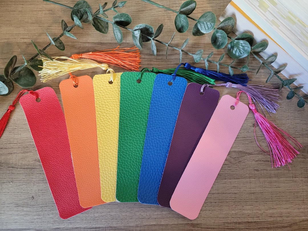 Faux Leather Bookmarks | Bookmarks | Bookmark | Bookmarks for Gifts ...