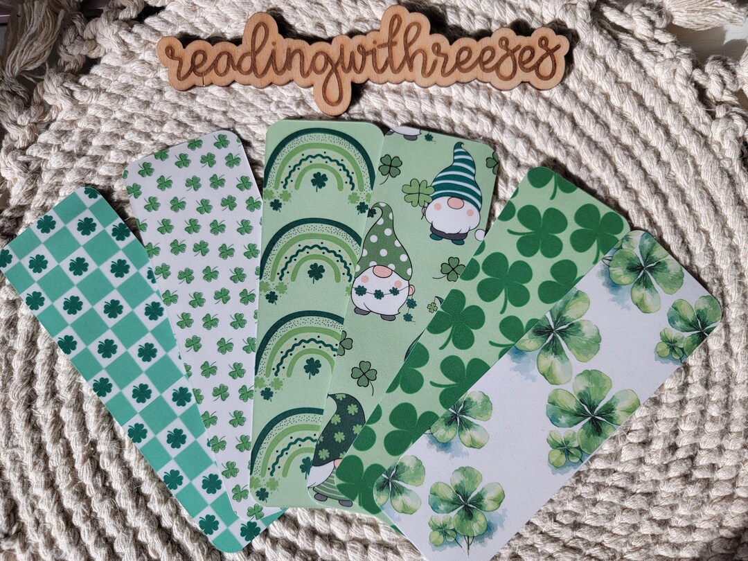 St.patrick's Day Bookmarks | Bookmarks for Gifts | Cardstock Bookmarks ...