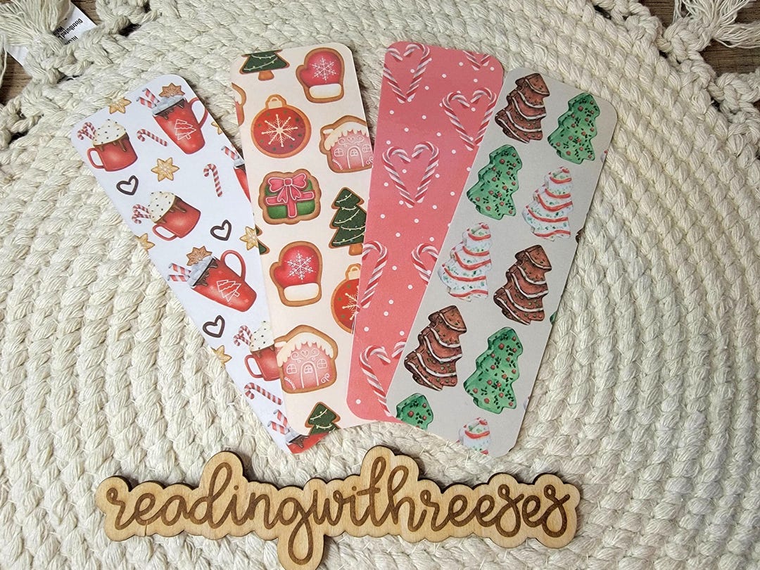 Christmas Treats Bookmarks Bookmarks for Gifts Cardstock Bookmarks ...